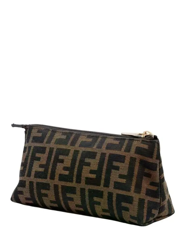 Fendi Zucca Canvas Pouch - Brown