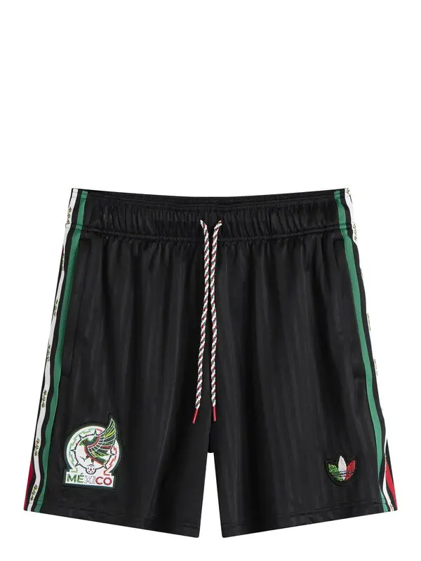 Adidas Mexico National Team Football Shorts - Black