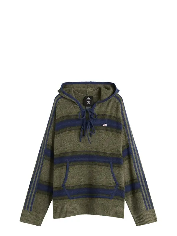 Adidas X Clot Baja Hoodie Edison Chen - Trace Khaki/tech Indigo