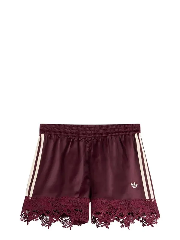 Adidas Firebird Satin Lace Track Short - Maroon