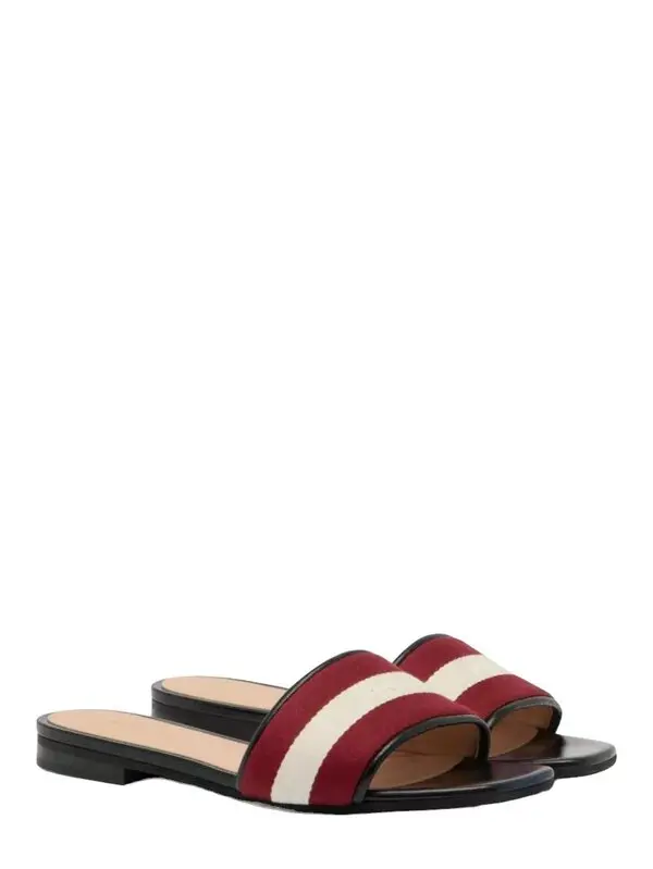 Bally Ribbon Flat Sandals - Red