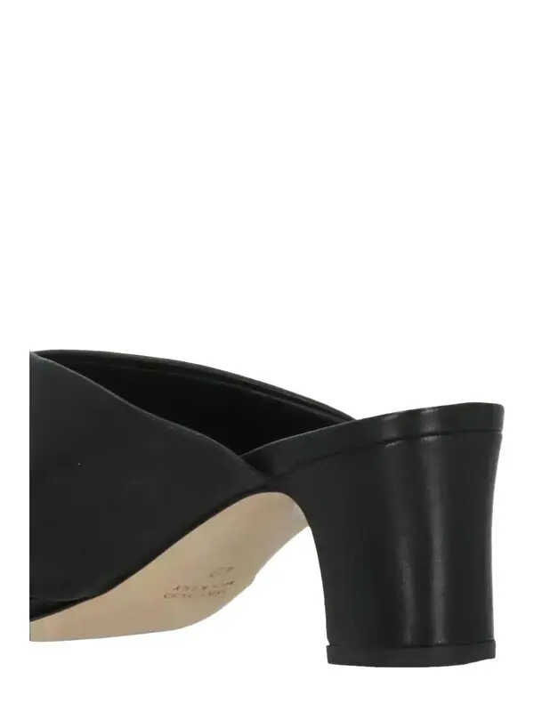 JULIE DEE Crossover Strap Sandals - Black