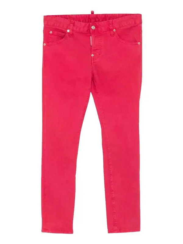 Dsquared2 Slim-fit Jeans With Signature Logo Tag - Red