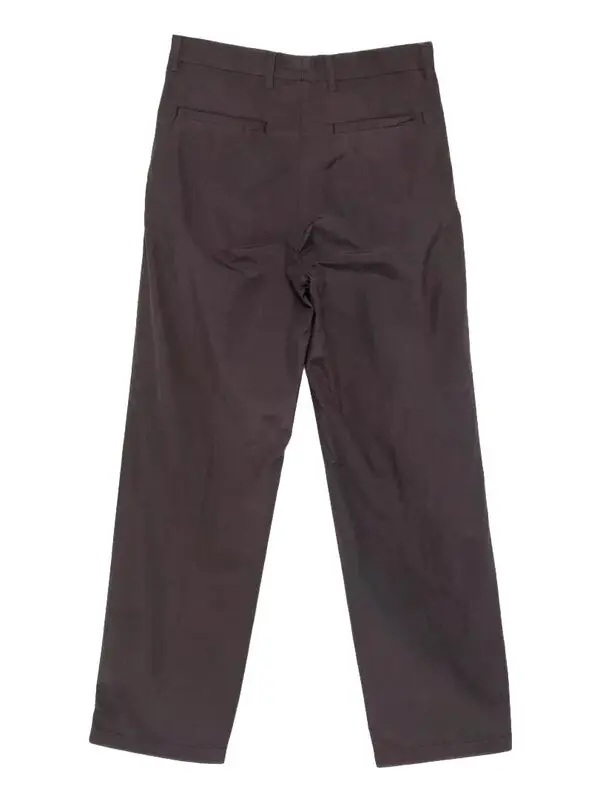 Auralee Pleated Straight-leg Trousers - Brown