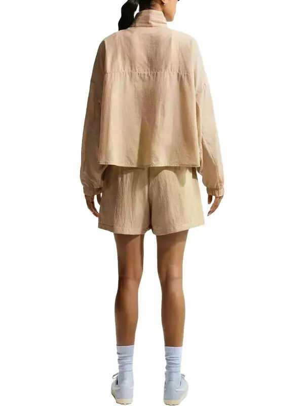 Nike Embroidered Drawstring Shorts - Neutrals