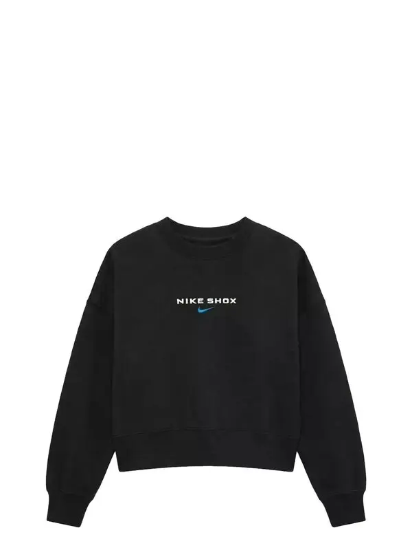 Nike Shox Logo Print Sweater - Black
