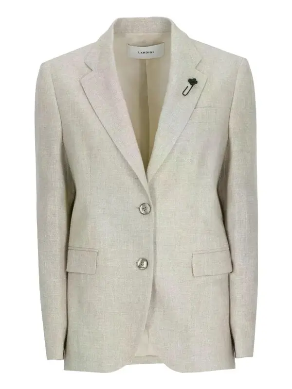 LARDINI Button-fastening Blazer - Neutrals