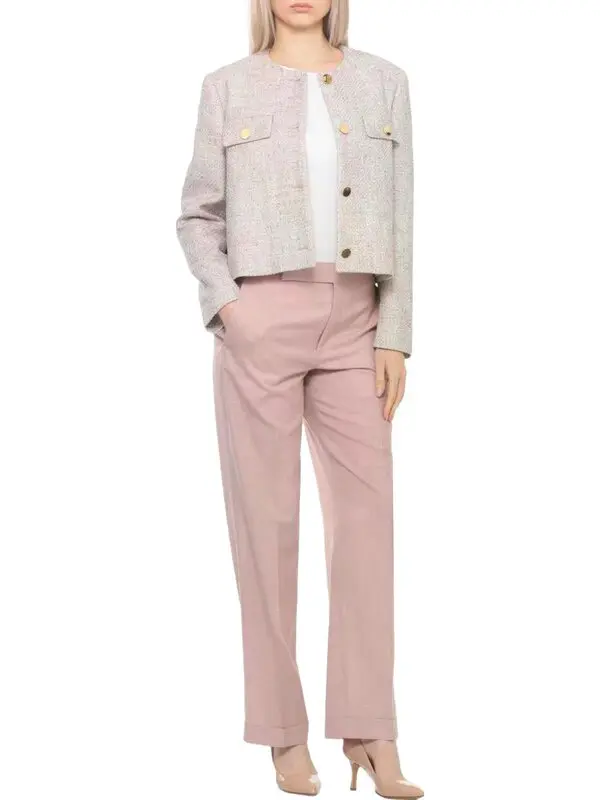LARDINI Bouclé Tweed Jacket - Neutrals