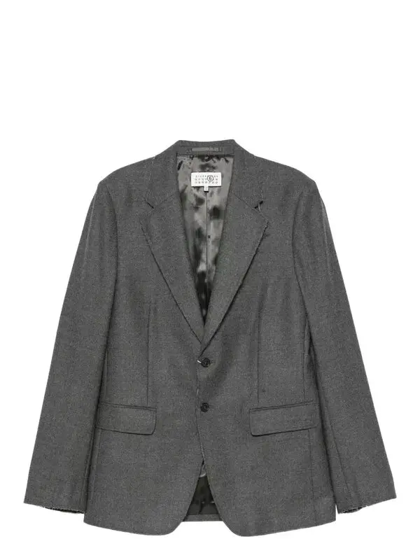 MAISON MARGIELA Frayed Edge Blazer - Grey