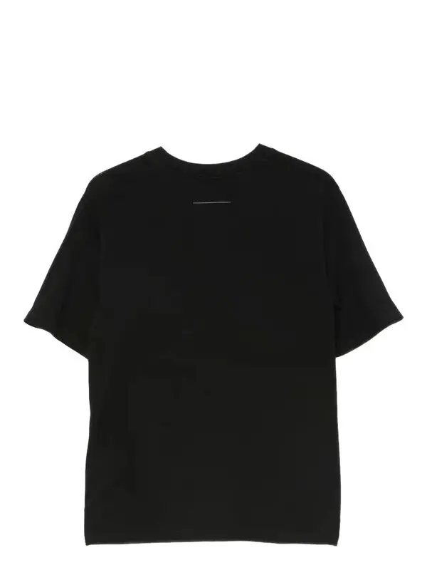 MAISON MARGIELA Gathered Logo T-shirt - Black