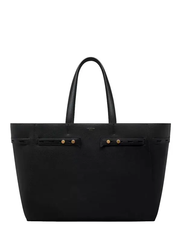 Thom Browne Mr. Thom Leather Tote Bag - Black