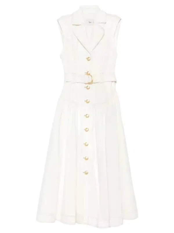 Aje Liliana Denim Dress - Neutrals