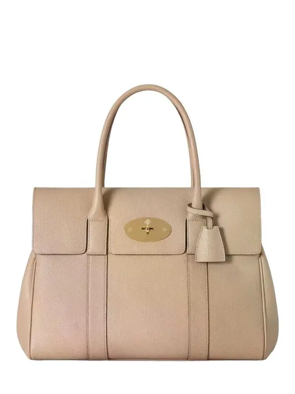 Mulberry Bayswater Grained Leather Tote Bag - Neutrals