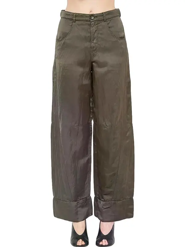 Andrea Ya'aqov High-cuff Trousers - Brown