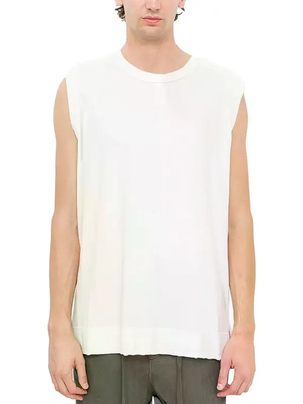 Andrea Ya'aqov Raw-edge Panelled T-shirt - White