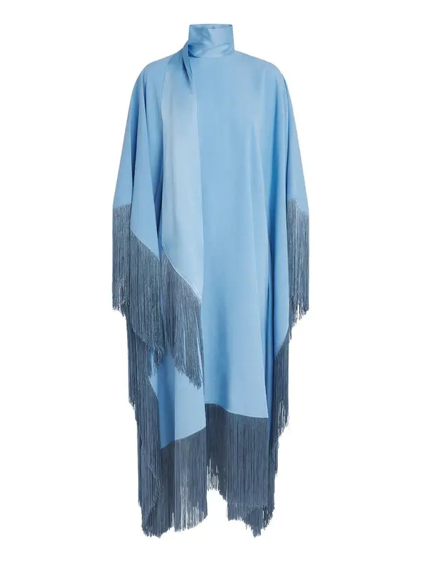 TALLER MARMO Fringed Kaftan Dress - Blue