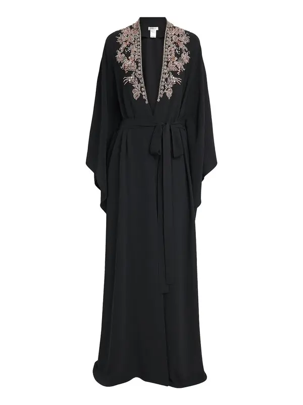 Zuhair Murad Embellished Cady Cape - Black