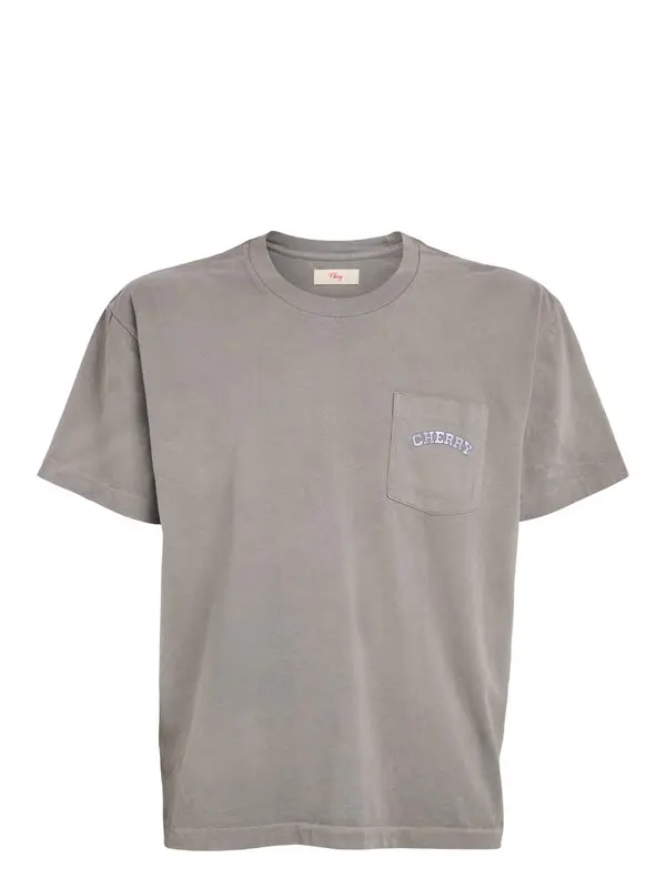 CHERRY LOS ANGELES Cotton Palamino Pocket T-shirt - Grey