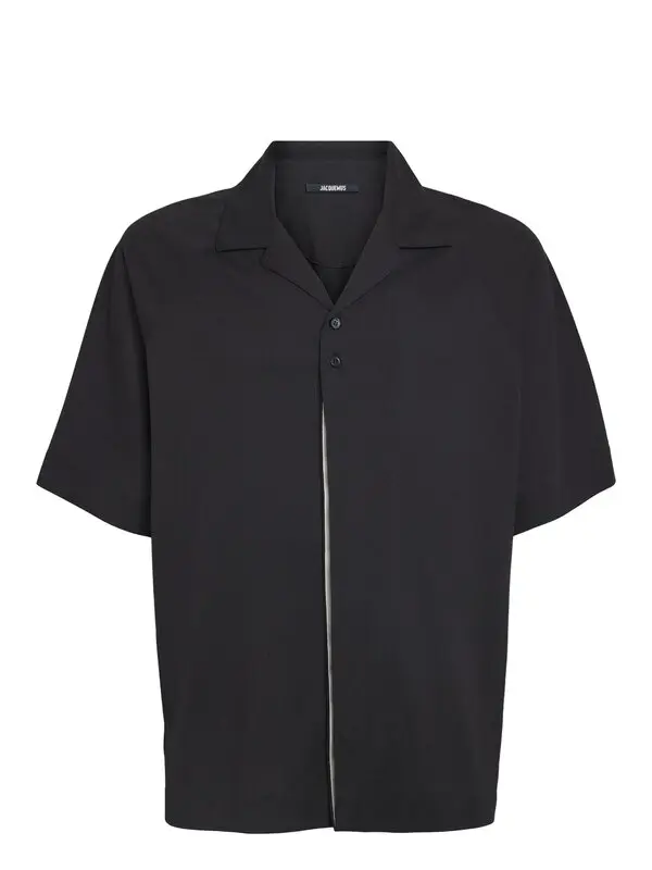 Jacquemus Cotton Jean Atelier Shirt - Black