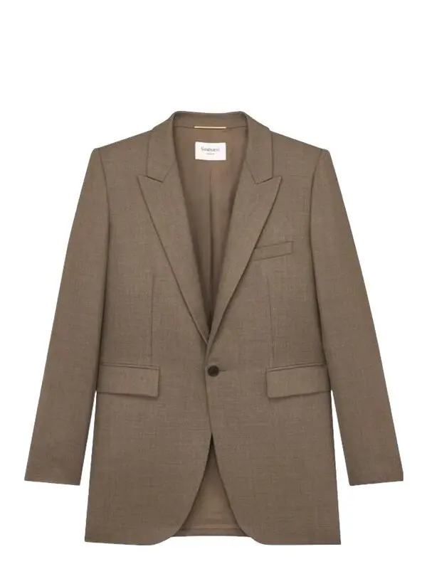 Saint Laurent Wool Single-breasted Suit Jacket - No