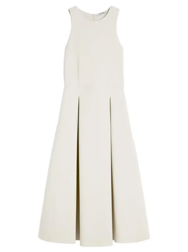 Max Mara Sleeveless Scuba Jersey Dress - Beige