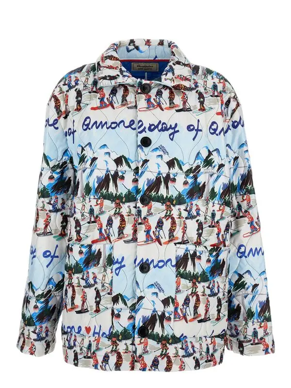 ALESSANDRO ENRIQUEZ Single-breasted Jacket With Print - Multicolor