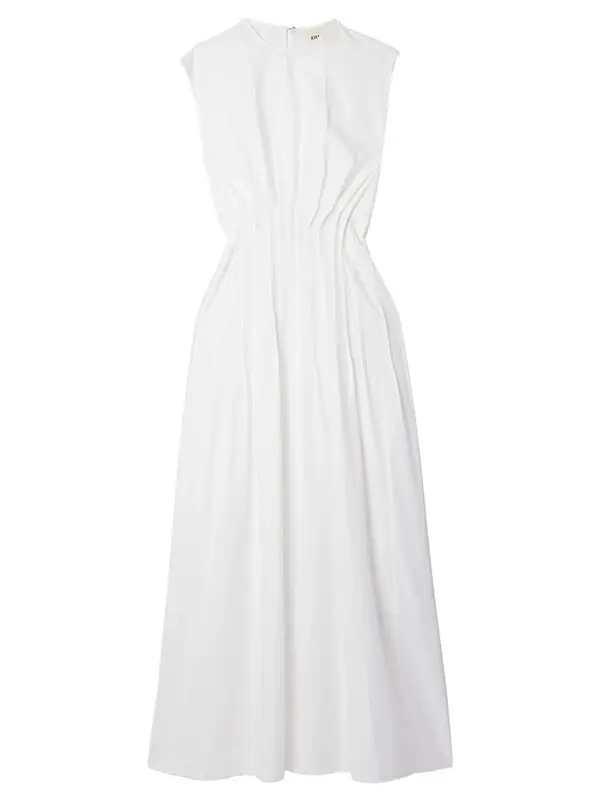 Khaite The Wes Midi Dress - White