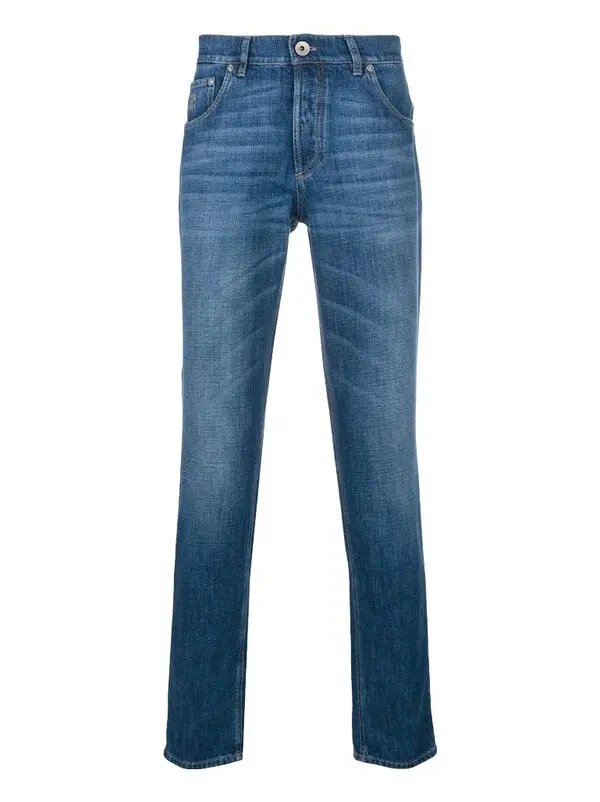 Brunello Cucinelli Slim Fit Jeans - Blue