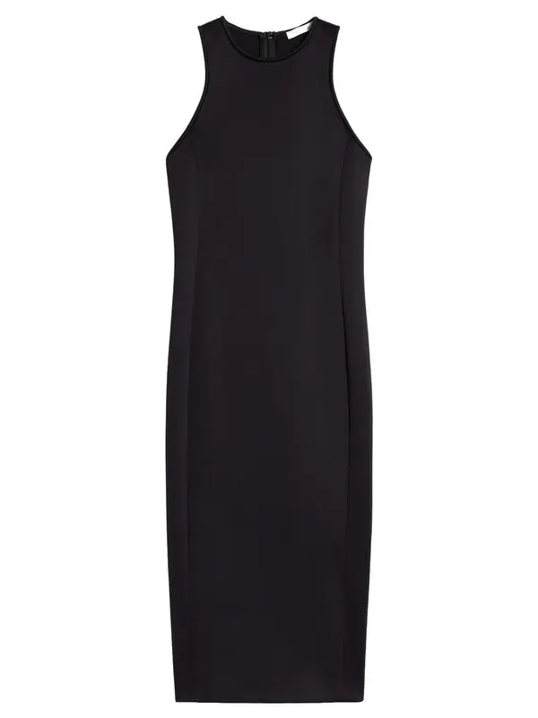 Max Mara Sleeveless Round Neck Dress With Back Zipper - Black