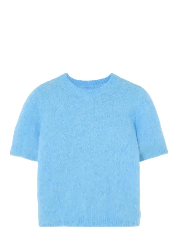 DÔEN Short Sleeve Cardigan - Blue