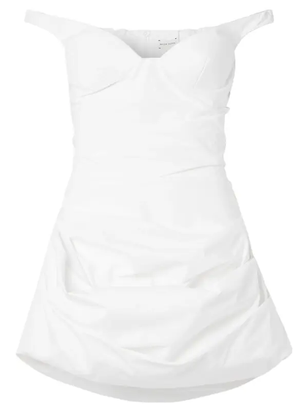 Magda Butrym Strapless Pendant Dress - White