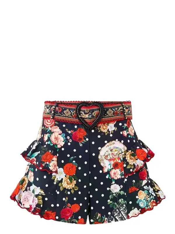 Camilla Daughters Of Duende Frilled Shorts - Black