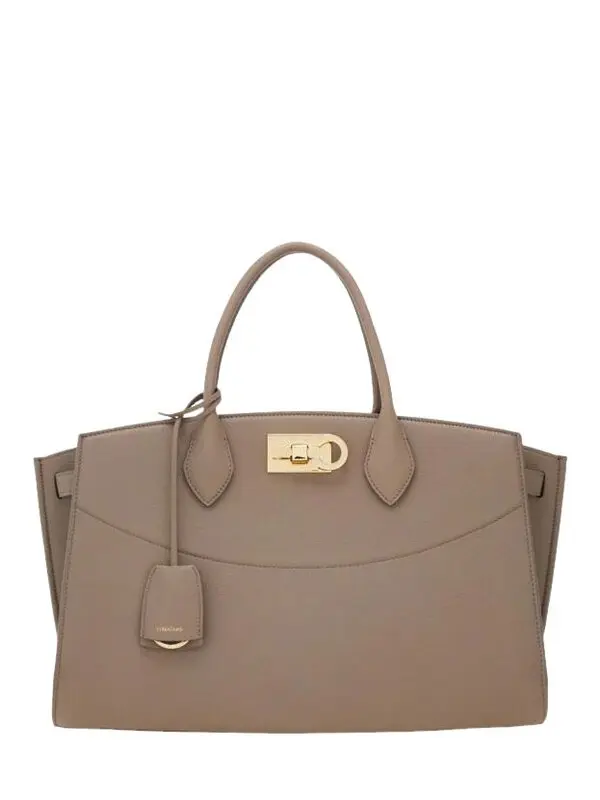 FERRAGAMO Studio Soft Bag - Warm Brown
