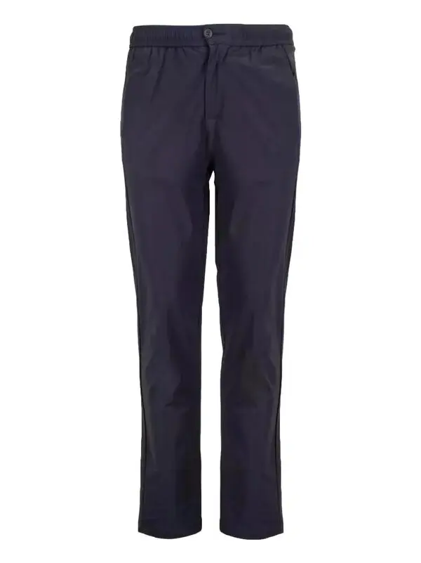SUNS Elasticated-waistband Straight-leg Trousers - Blue