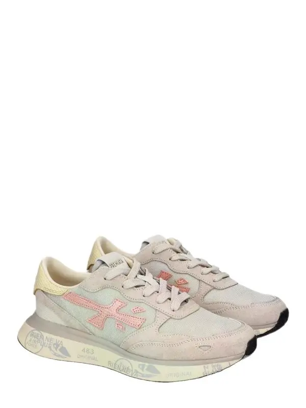 Premiata Lauryn Logo-patch Sneakers - Grey