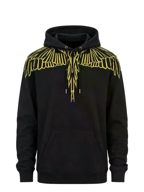COUNTY OF MILAN Graphic Print Hoodie - Black