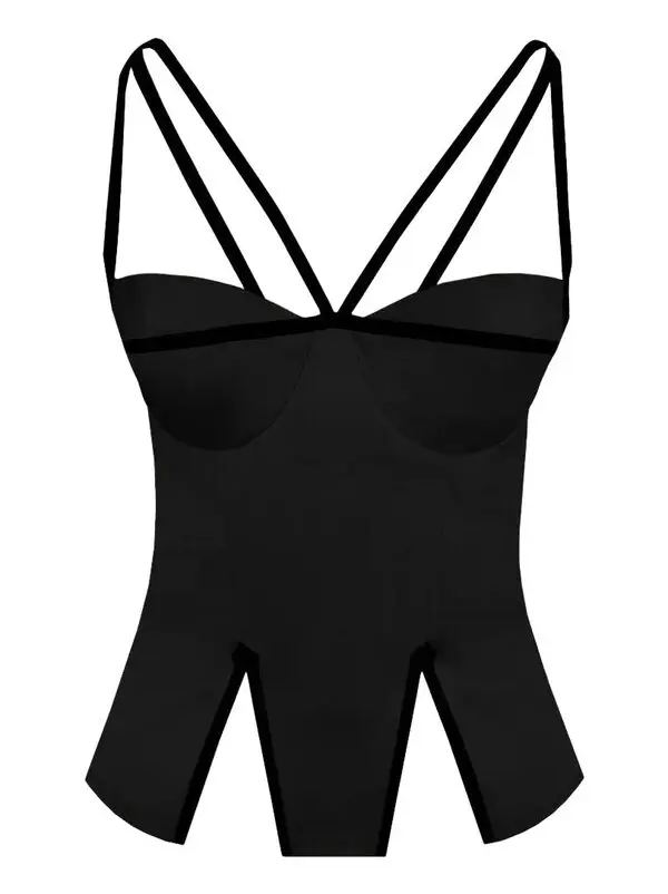CONTESSA MILLS Madeleine Corset-style Top - Black