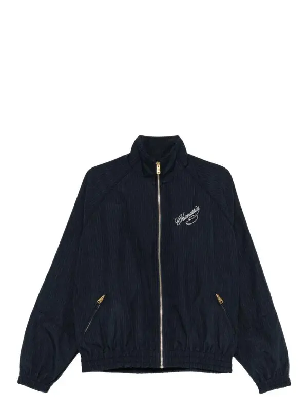 WILLY CHAVARRIA Long Sleeve Zip-up Jacket - Navy Blue