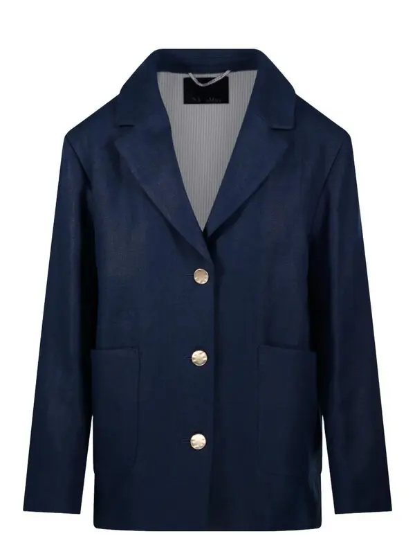 Max Mara Carlotta Pocket Button Blazer - Black