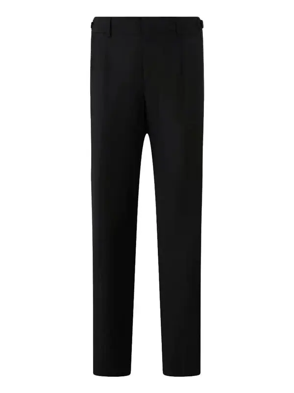 Philipp Plein Pleat-detail Chino Trousers - Black
