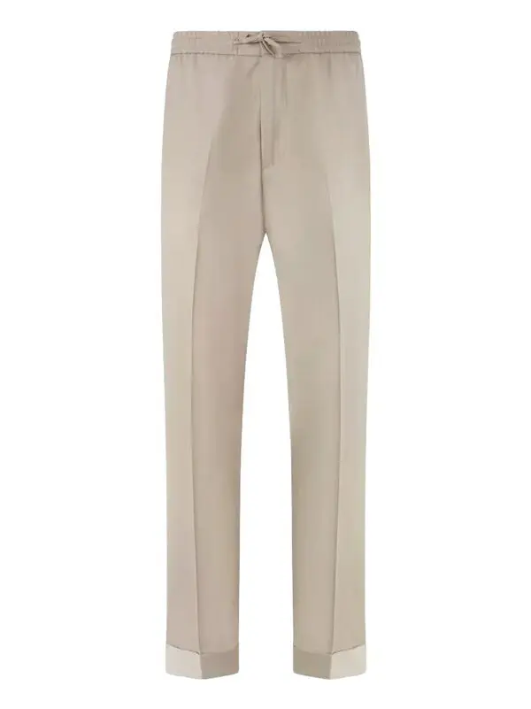 Philipp Plein Drawstring Turn-up Trousers - Neutrals