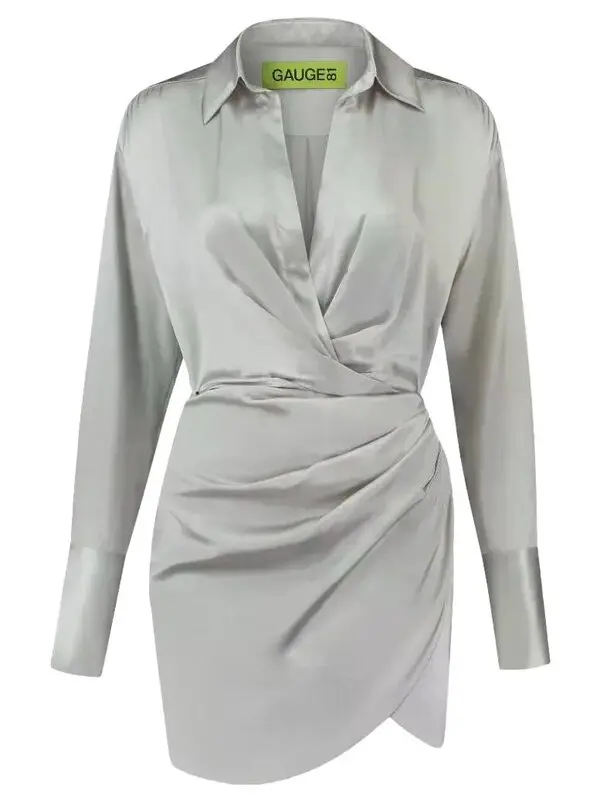 Gauge81 Naha Mini Dress - Grey