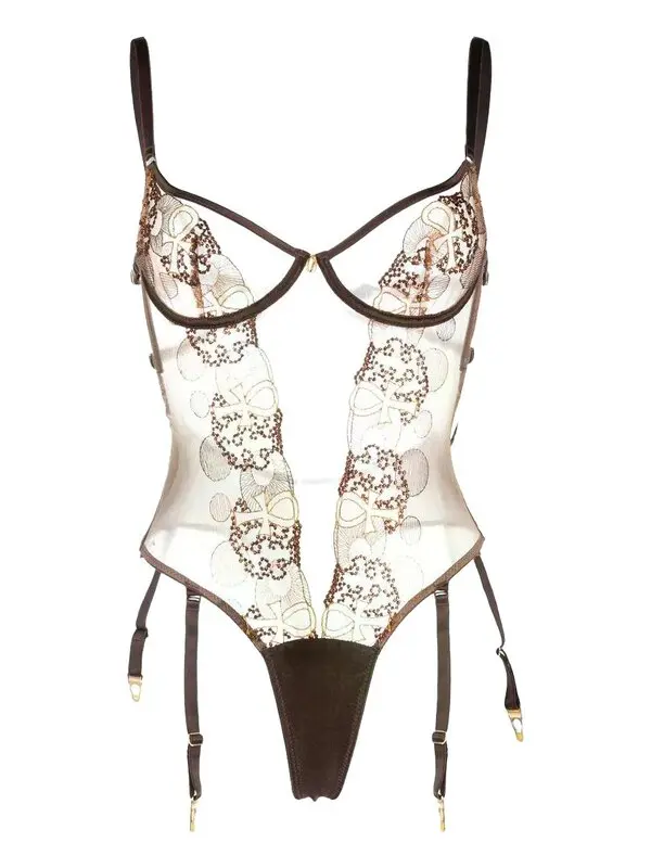 IHUOMA Divine Feminine Embroidery Body - Brown
