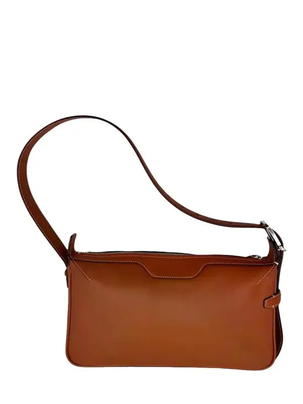 BONASTRE Rider Contrast-stitch Shoulder Bag - Brown