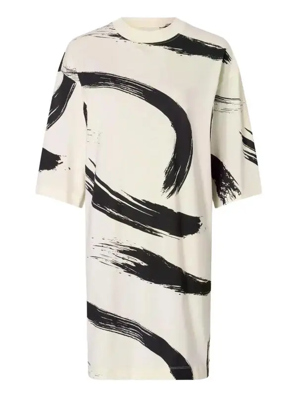 Loulou De Saison Abstract Print T-shirt - Neutrals