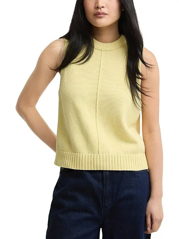 Barbour Avon Sleeveless Knit Sweater - Soured Citrus