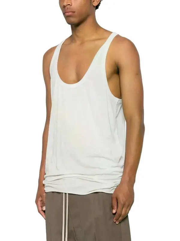 Rick Owens Scoop-neck Ribbed Vest - Neutrals