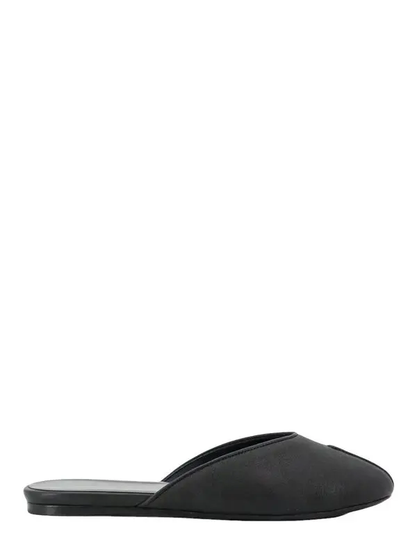 JUDE Date Open-toe Flat Mules - Brown