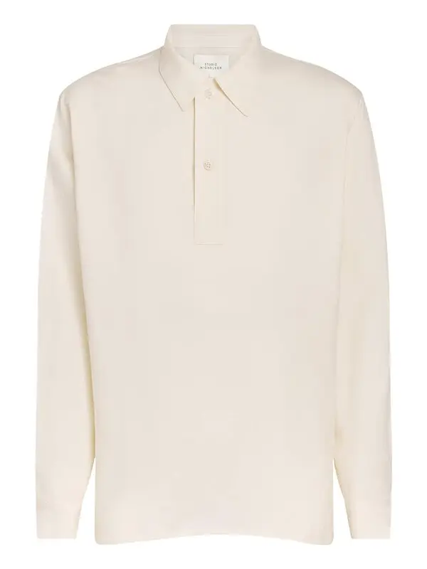 Studio Nicholson Oversized Polo Shirt - Ivory
