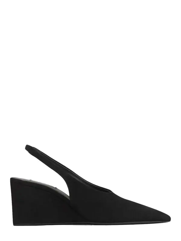 Alaïa Suede Slingback Wedge Pumps - Black